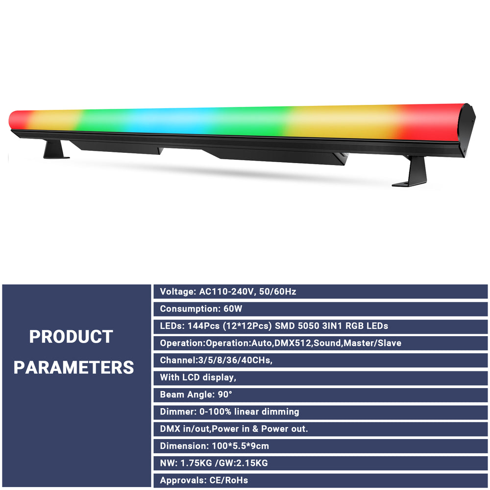 Shop 60W RGB LED Pixel Bar for Vibrant Indoor Lighting